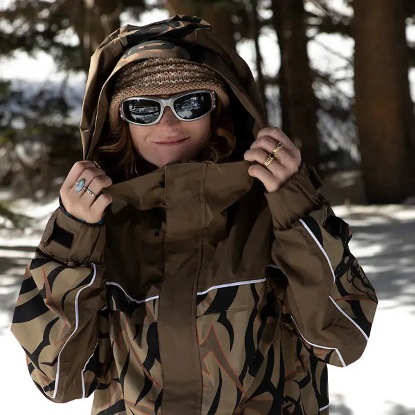 Corduroy Non - Insulated Jacket Brown/Camo | thirtytwo US